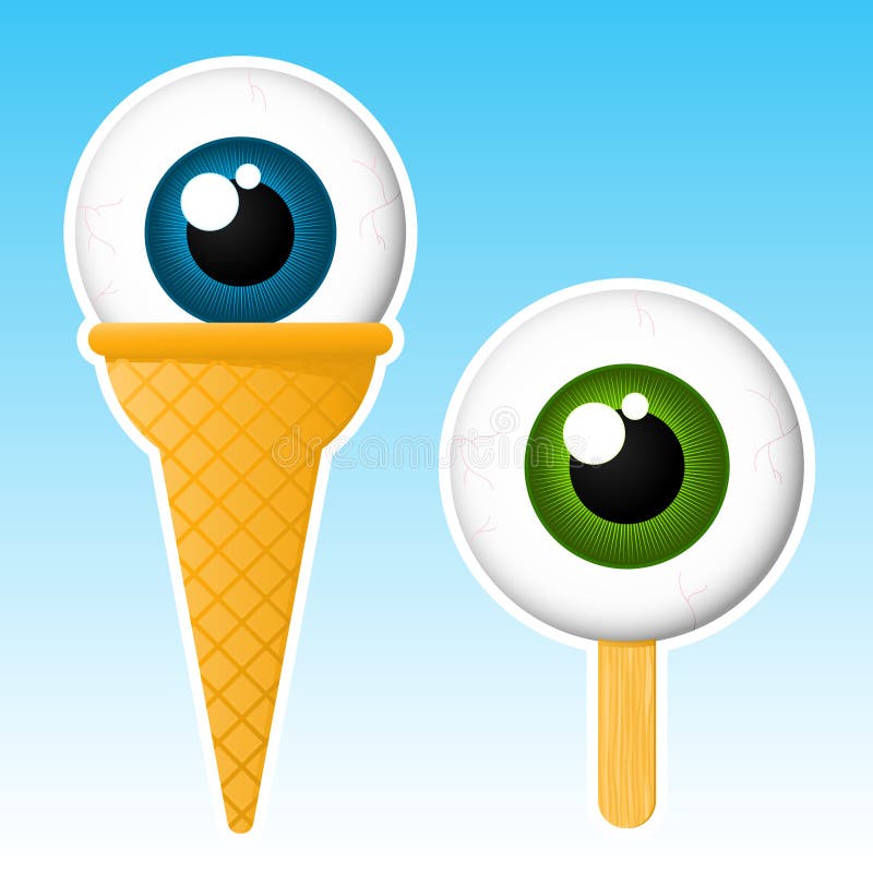 Eyeball popsicle stock vector. Illustration of design - 6481142