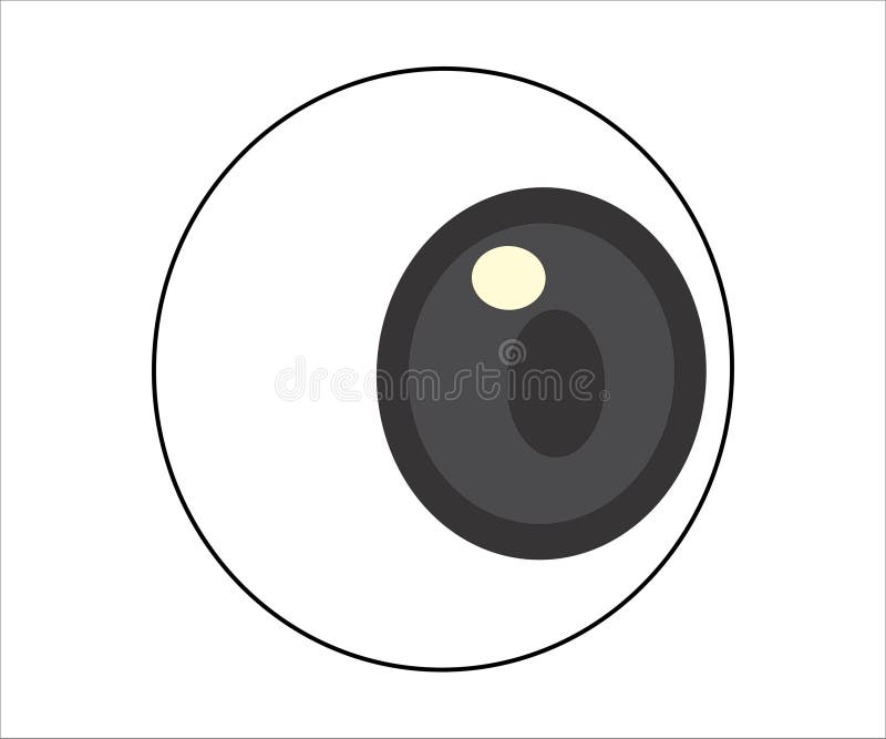 Eyeball Simple Design Illustration Vector Stock Vector - Illustration ...