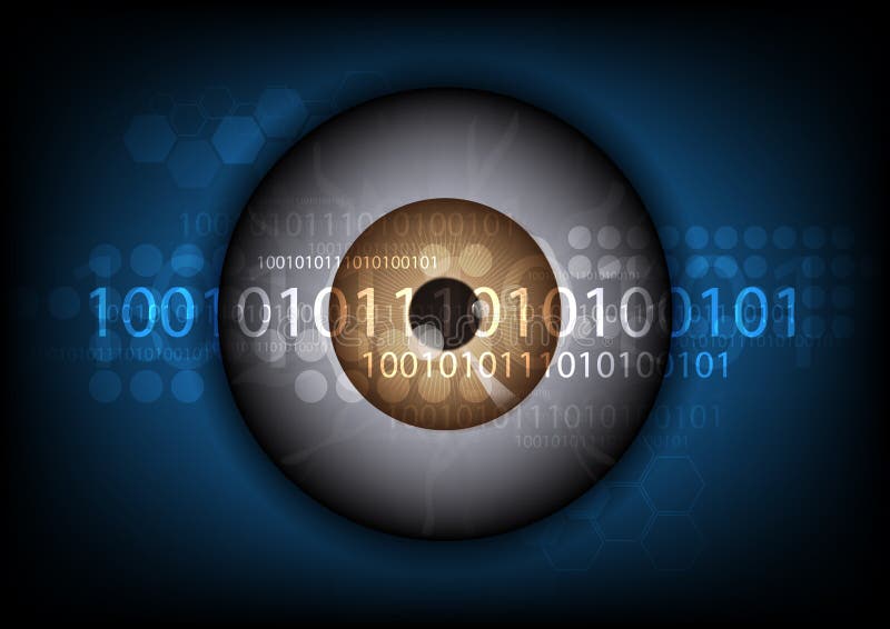 Eyeball Technology Background Stock Vector - Illustration of design ...