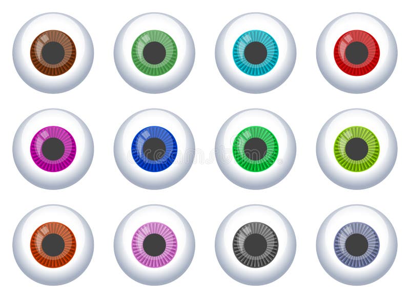 Eyeball Vector Design Illustration Isolated on White Background Stock ...