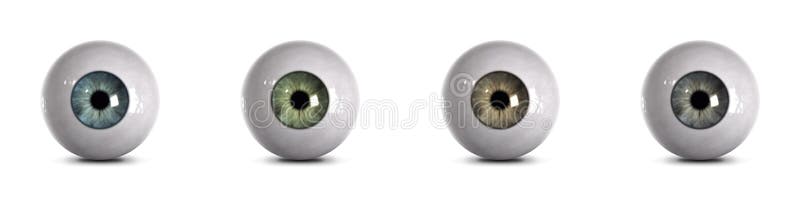 Different Eyeballs Eye Iris Vector Illustrations Stock Vector ...