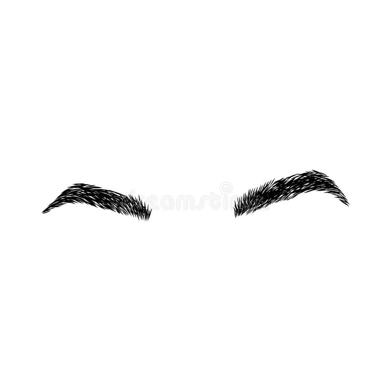 Eyebrow Design Logo. Vector Brow. Minimalism Stock Vector ...