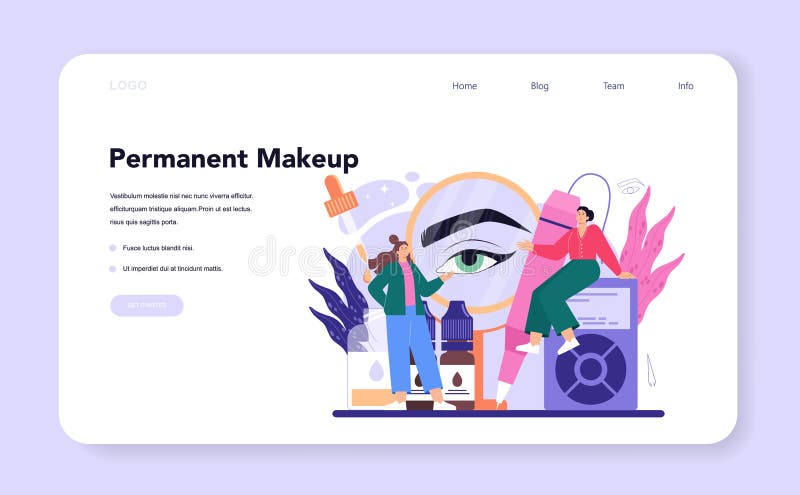 Eyebrow Master Web Banner or Landing Page. Master Making Perfect ...