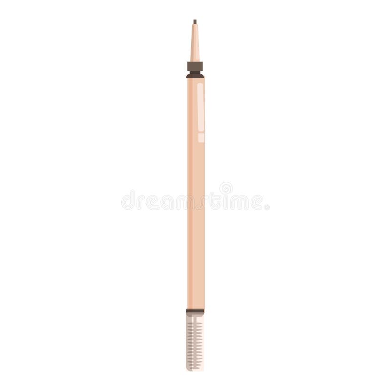 Eyebrow Pencil with Spoolie Brush for Perfecting Eyebrows Stock Vector ...