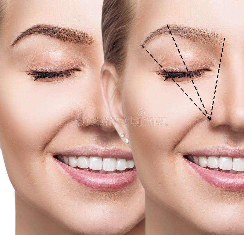 Face Chart Makeup Artist Blank. Stock Illustration - Illustration of ...