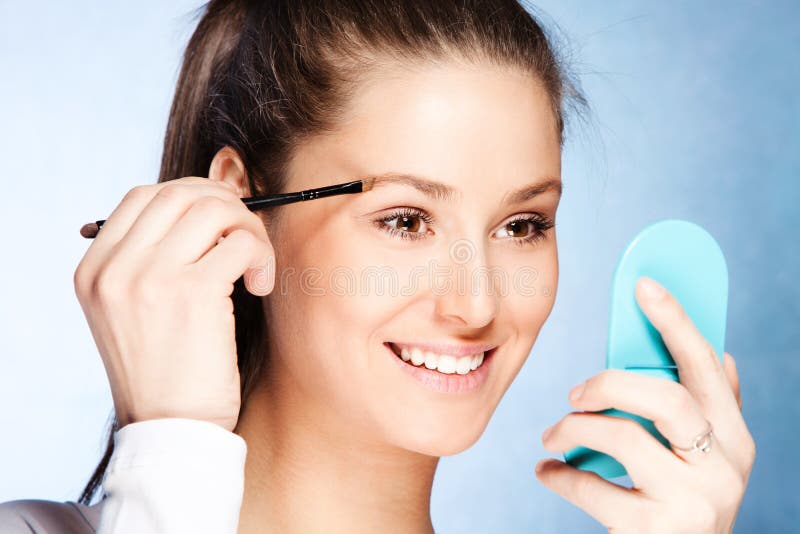 Eyebrows makeup stock image. Image of face, smile, horizontal - 23015189