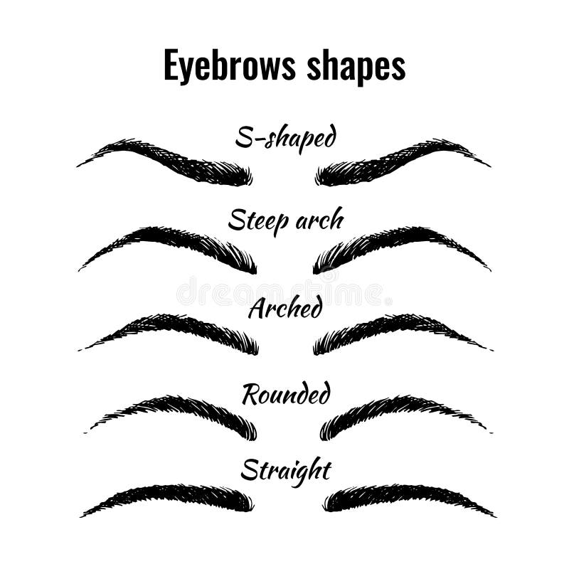 Shapes Eyebrows Stock Illustrations – 225 Shapes Eyebrows Stock ...