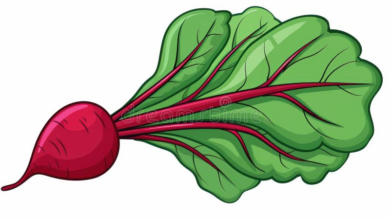 Eyecatching Abstract Beet Drawing on a White Background Stock ...