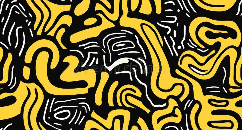 Eyecatching Black and Yellow Borders Enhance Your Designs, Featuring ...