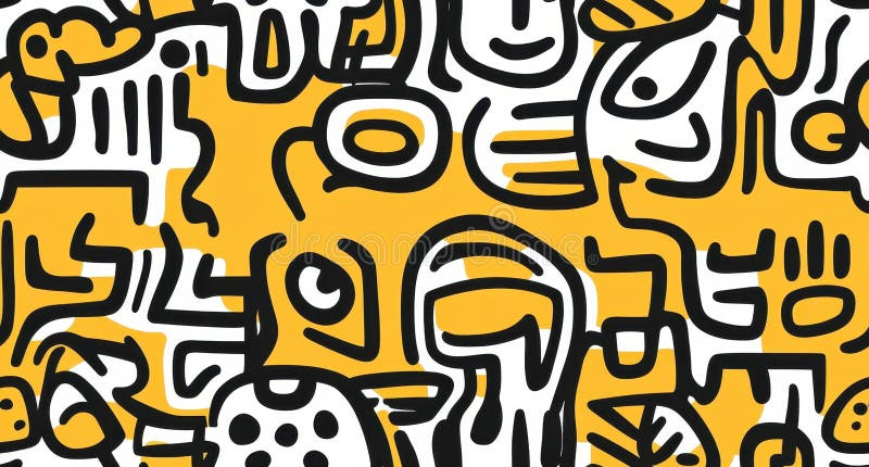 Eyecatching Black and Yellow Borders Enhance Your Designs, Featuring ...