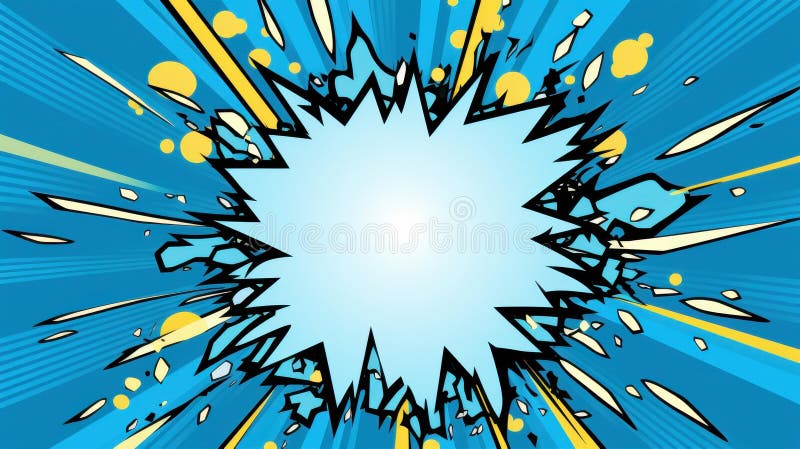 Eyecatching Pop Art Comic Explosion Design Stock Illustration ...