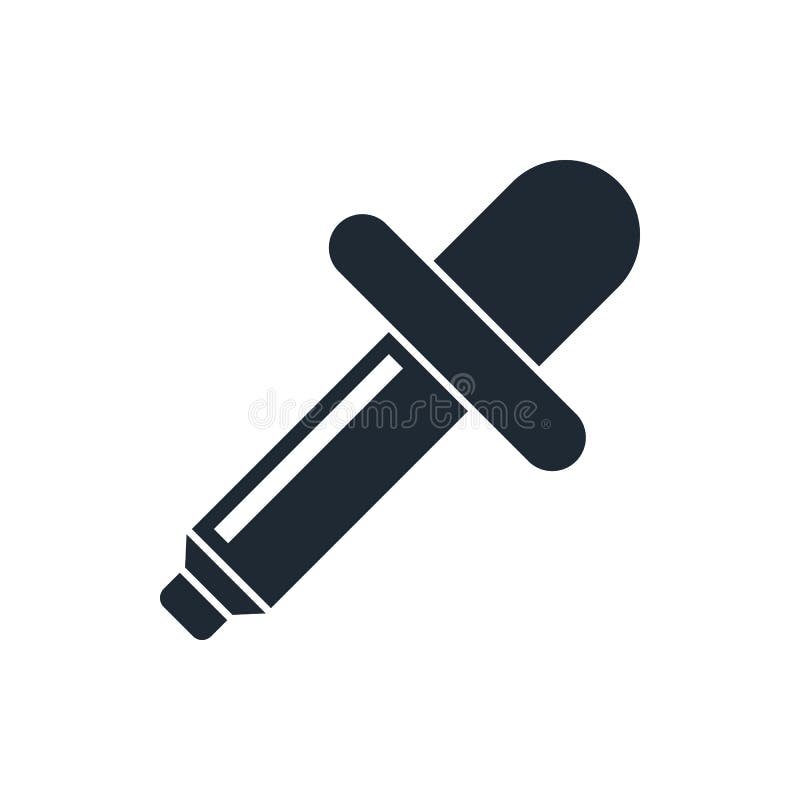 Eyedropper Icon. Vector Illustration Stock Vector - Illustration of ...