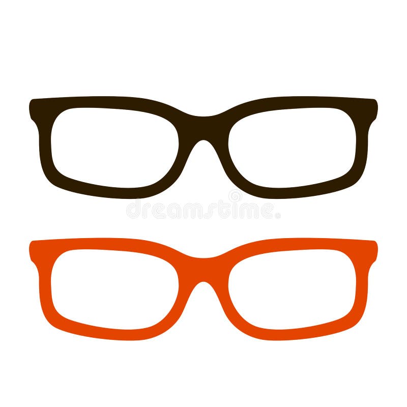 Eyeglass Frames Black,vector Illustration,flat Style Stock Vector ...