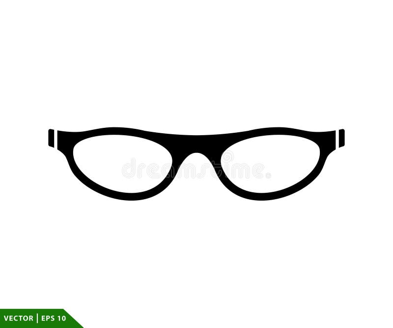 Eyeglass Icon Vector Logo Design Template Stock Vector - Illustration ...