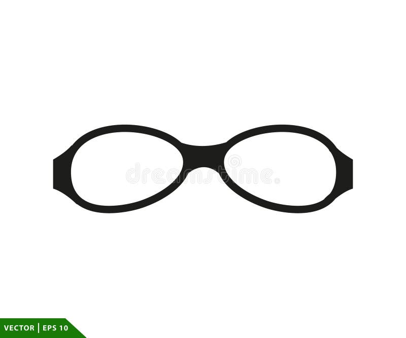 Eyeglass Icon Vector Logo Design Template Stock Vector - Illustration ...