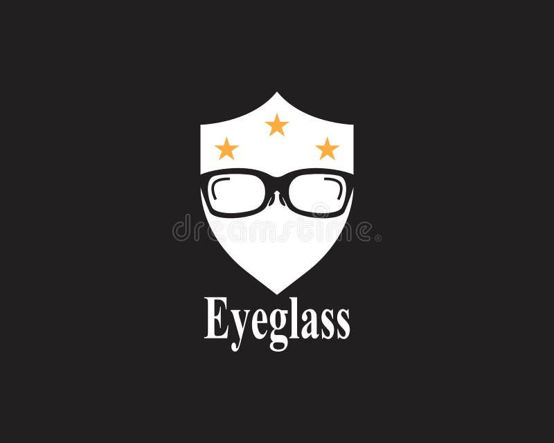 Eyeglass Logo Vector Template Illustration Stock Vector - Illustration ...