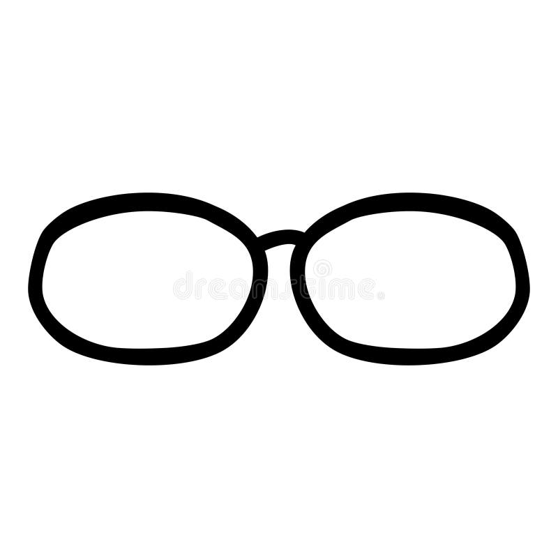 Eyeglass, Vector Hand Draw Doodle Stock Vector - Illustration of ...