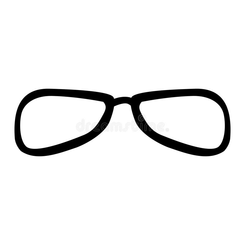 Eyeglass, Vector Hand Draw Doodle Stock Vector - Illustration of frame ...