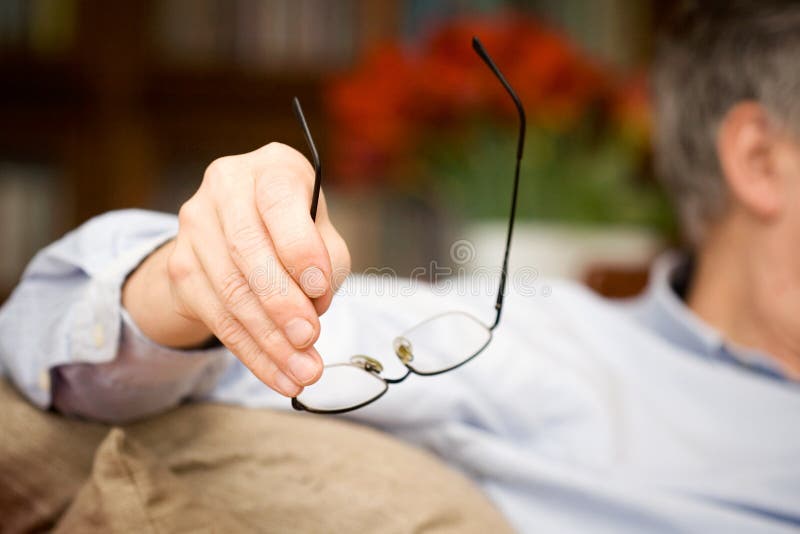 Eyeglasses stock photo. Image of male, adult, hold, glasses - 2150336
