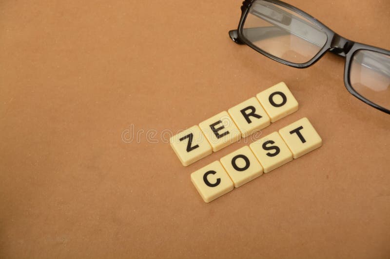 Eyeglasses and Alphabet Letters with Text ZERO COST. Copy Space Stock ...