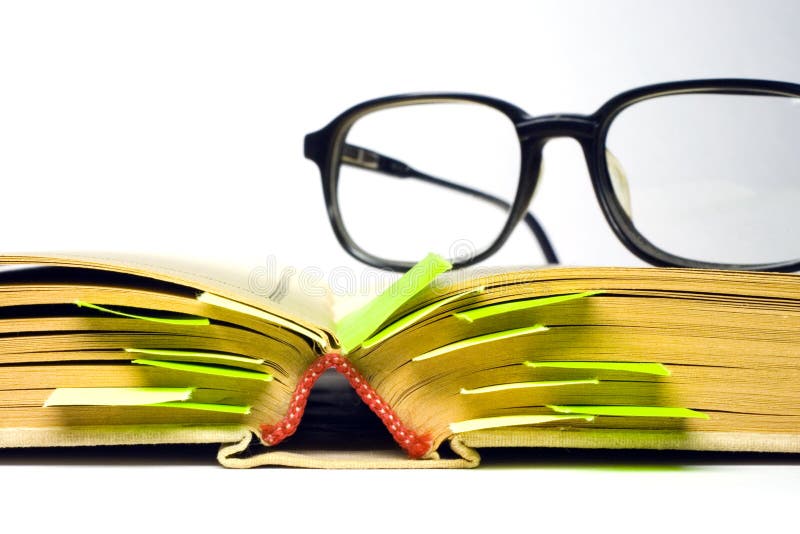 Eyeglasses and book stock photo. Image of lense, sighted - 2192290