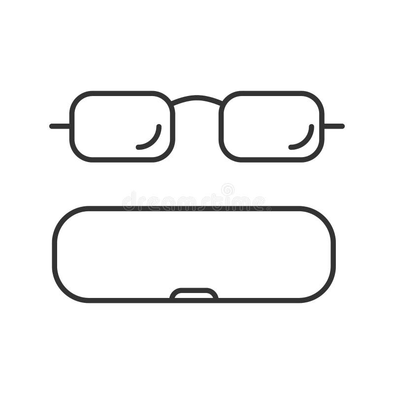 Red Eyeglasses Case Icon, Isometric Style Stock Vector - Illustration ...