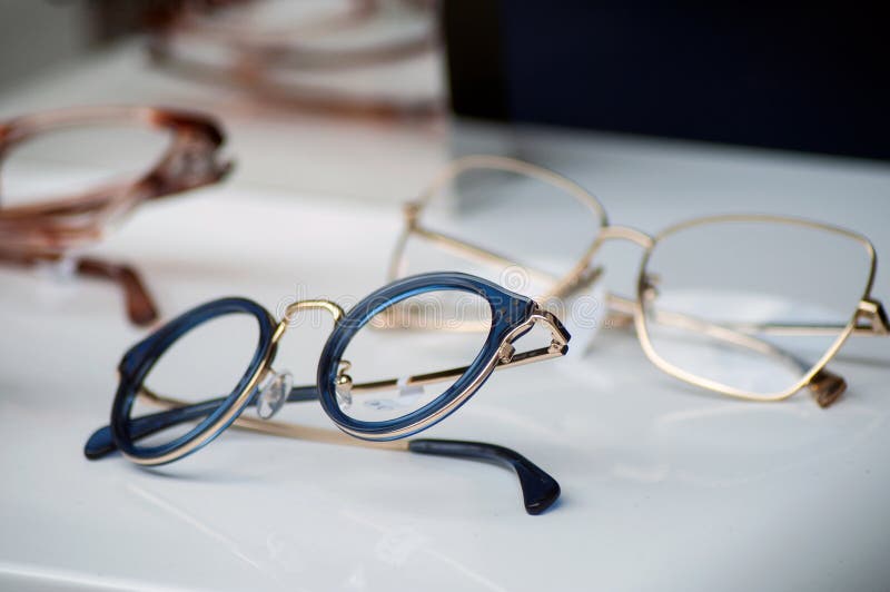 Eyeglasses Collection Isolated on the White Backogrund Stock Photo ...