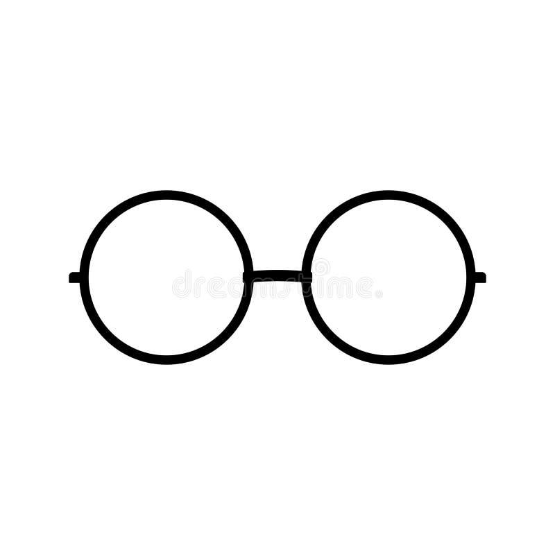 Round Glasses Vector Png