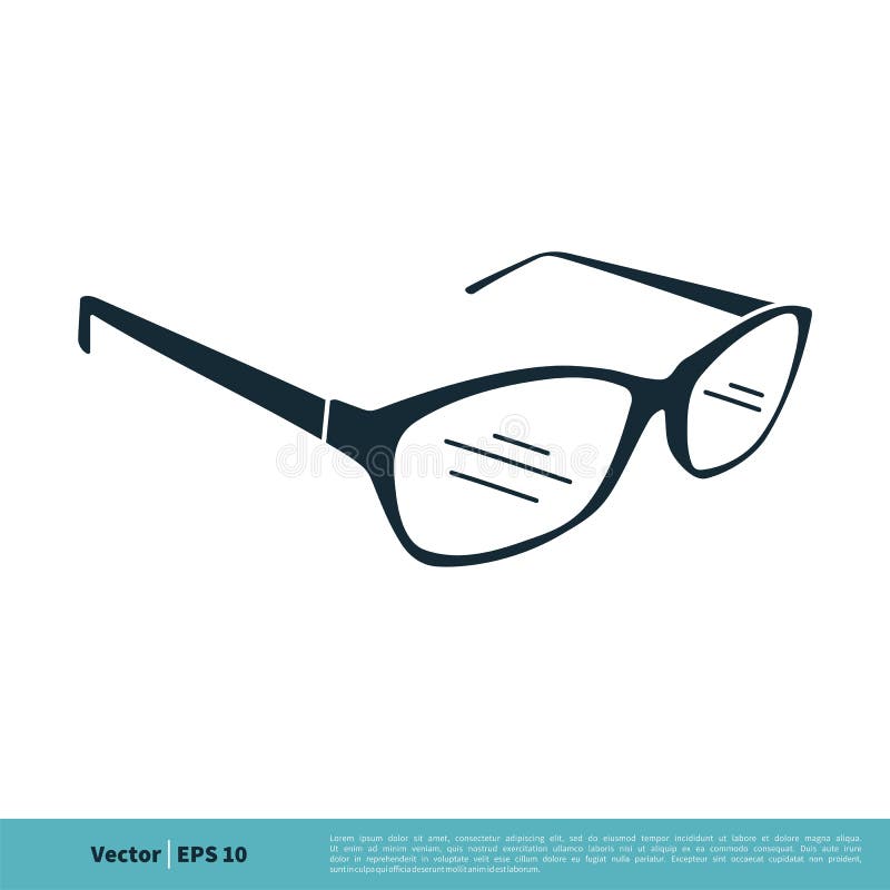 Eyeglasses Icon Vector Logo Template Illustration Design. Vector EPS 10 ...