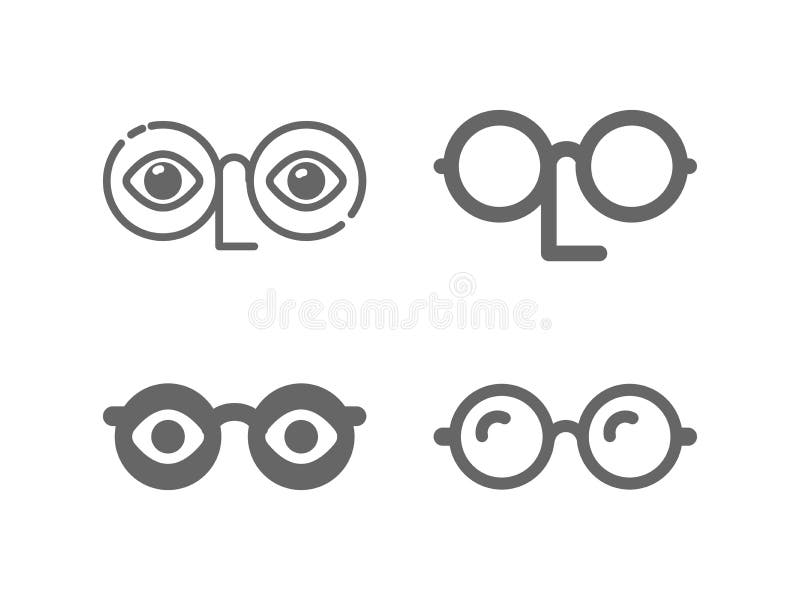 Eyeglasses Logo Design Template Stock Vector - Illustration of glass ...