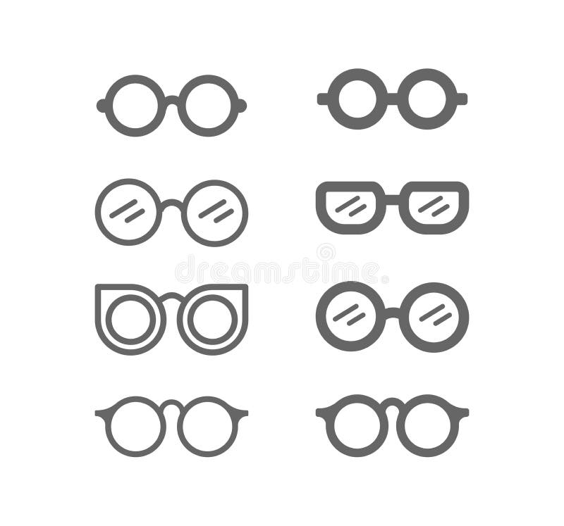 Eyeglasses Line Icon. Spectacles Logo Design Stock Vector ...