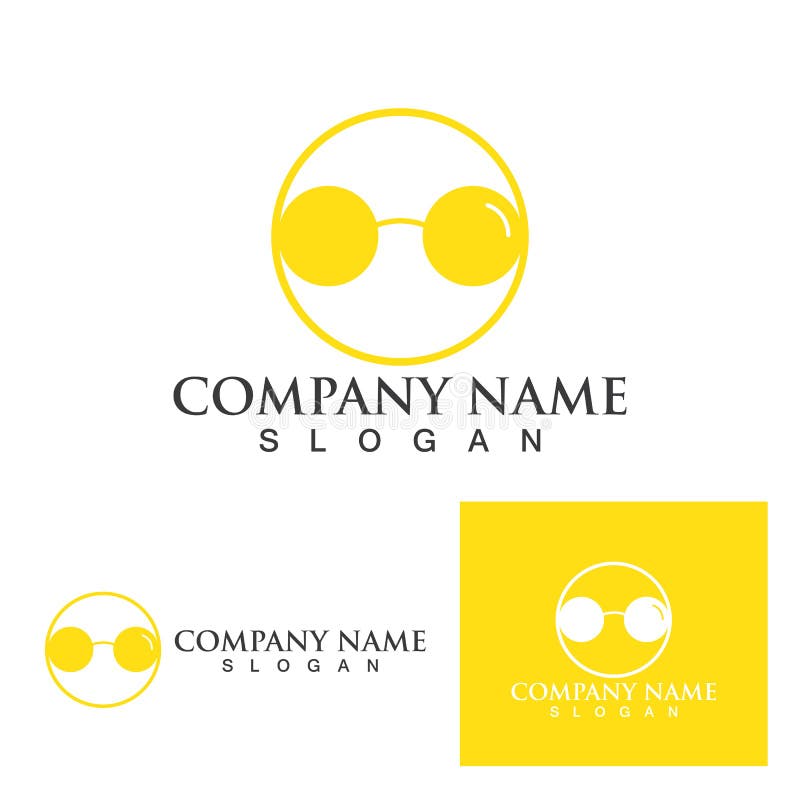 Eyeglasses Logo and Symbol Vector Image Stock Vector - Illustration of ...
