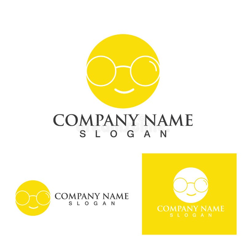 Eyeglasses Logo and Symbol Vector Image Stock Vector - Illustration of ...