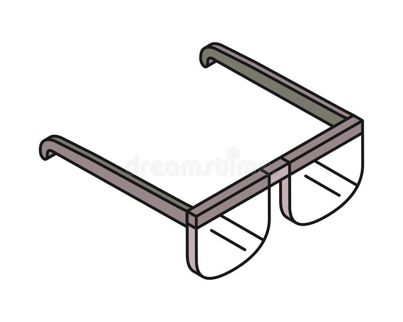 Eyeglasses optical icon stock vector. Illustration of modern - 240325570