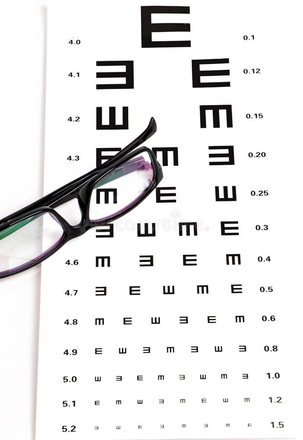 Optometrist with eye chart stock image. Image of blur - 28380975
