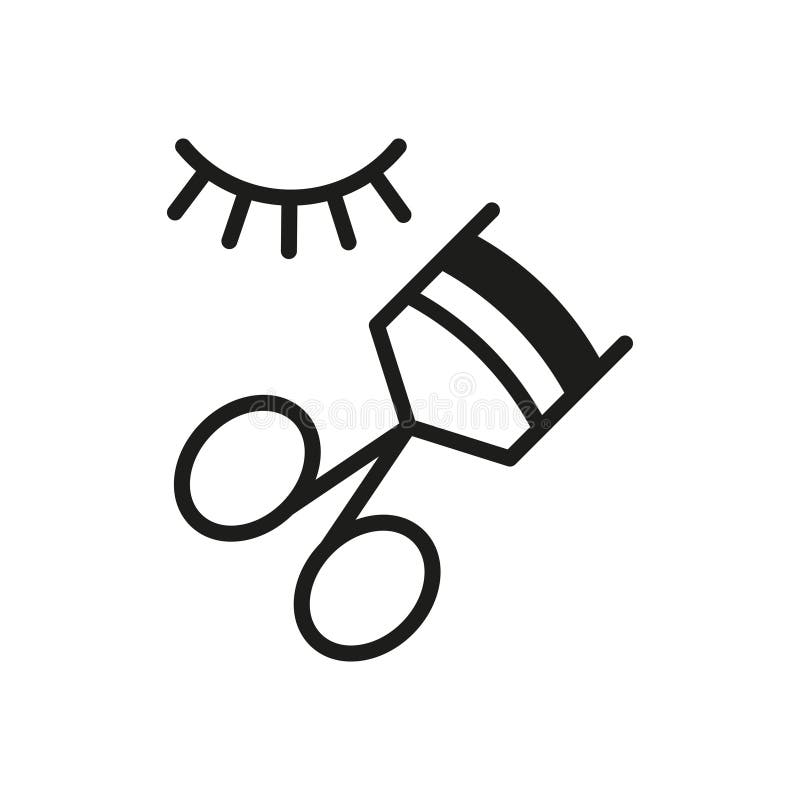 Eyelash Curler Make Up Beauty Icon Vector Basic Design Stock Vector - Illustration of isolated ...