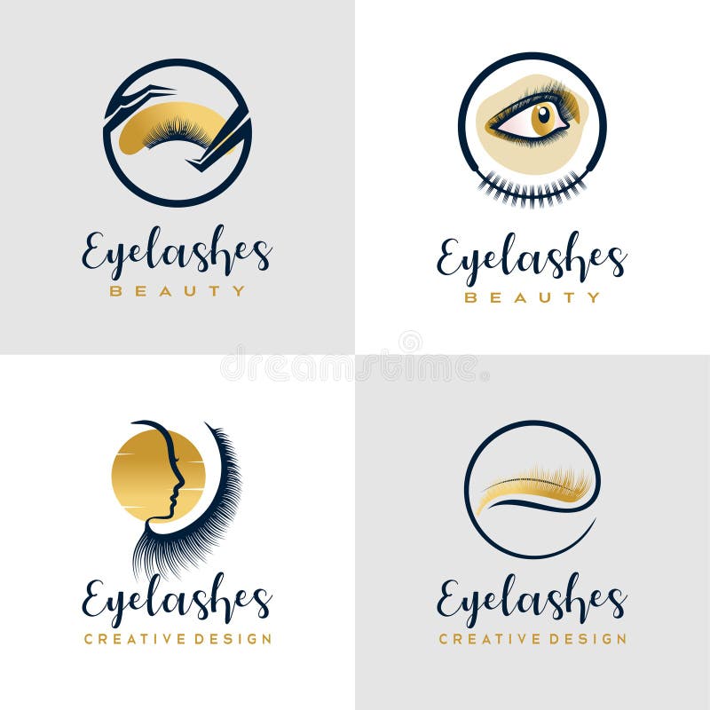 Collection of Modern Beauty Eyelash Extension Logo Design Templates ...