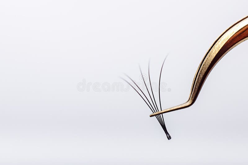 Eyelash Extension Tools on White Background. Accessories for Eyelash ...