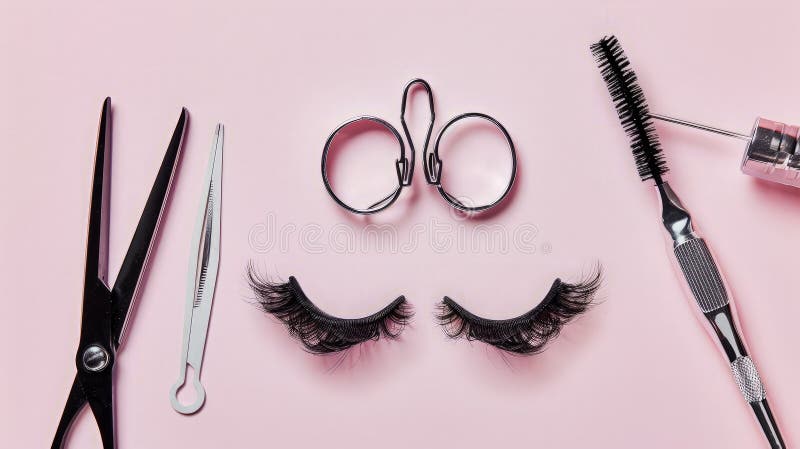 Eyelash Extensions Tools and Accessories Stock Illustration ...