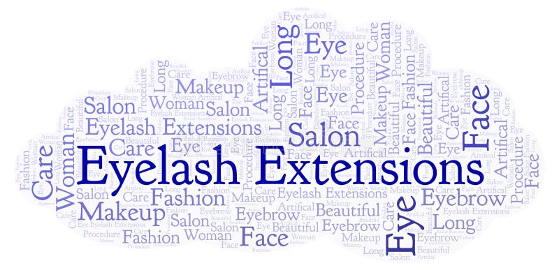 Eyelash Extensions Word Cloud. Stock Illustration - Illustration of ...