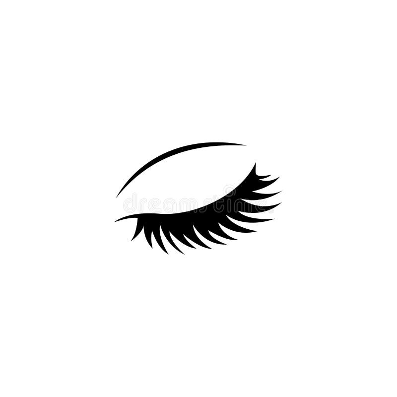 Eyelash Graphic Design Template Vector Isolated Stock Vector ...