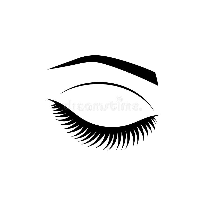 Eyelash Icon Design Template Illustration Stock Vector - Illustration ...