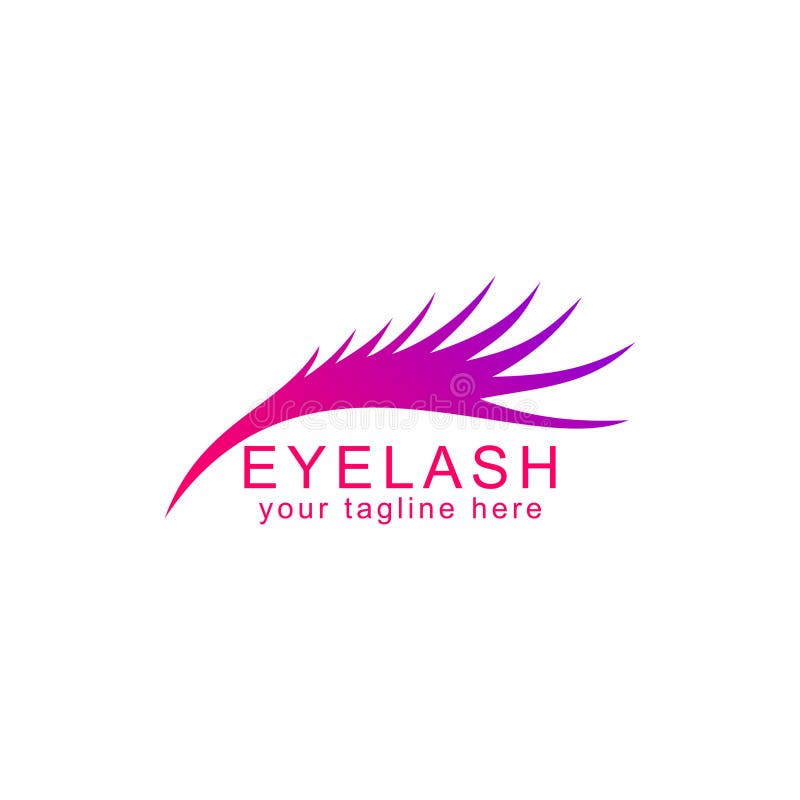 Eyelash Logo Design for Business with Creative Illustration Stock ...