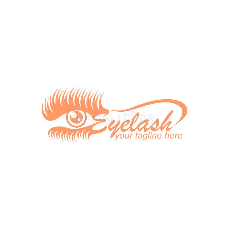 Eyelash Logo Design for Lashes Beauty Salon with Creative Illustration ...