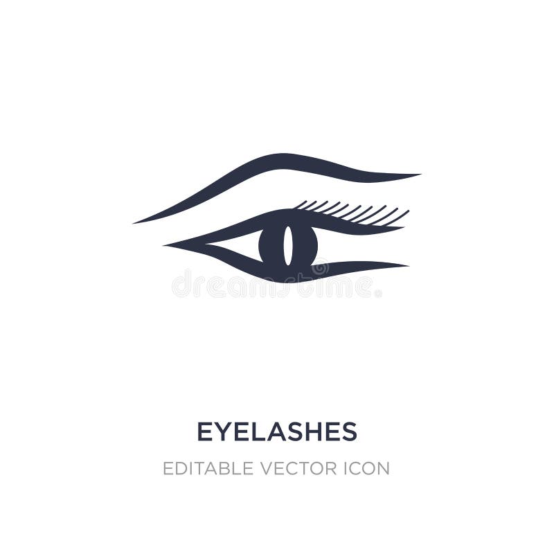 Eyelashes Icon on White Background. Simple Element Illustration from ...