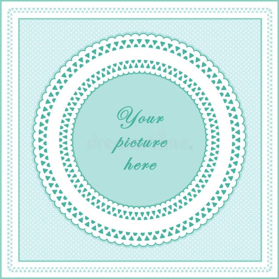 Eyelet Lace Frame, Seamless Background Stock Vector - Illustration of ...