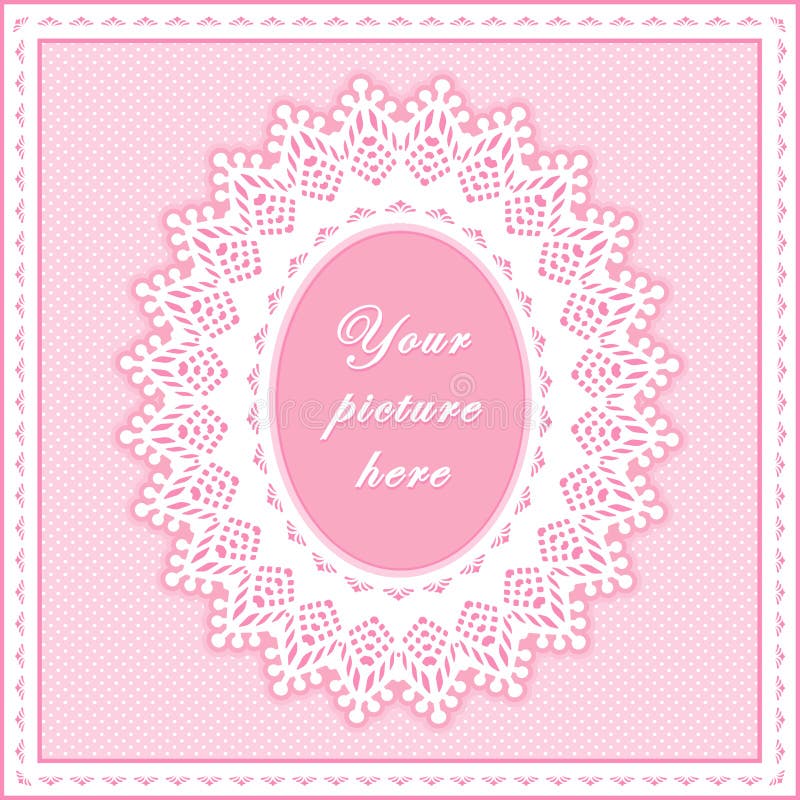 Eyelet Lace Frame, Seamless Background Stock Vector - Illustration of ...