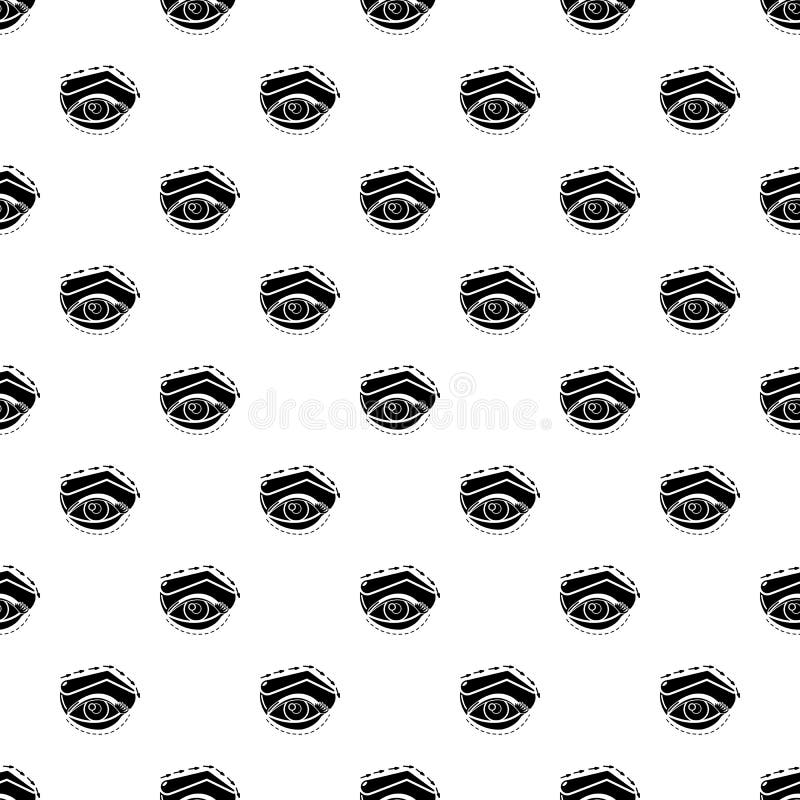 Eyelid Elevation Pattern Vector Seamless Blue Stock Vector ...