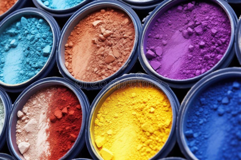 Eyeliner Pigment in Powder Form Ready for Processing Stock Photo ...