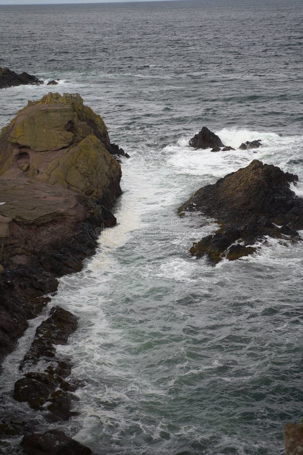 Eyemouth Coastal Cliffs stock image. Image of terrain - 263272333